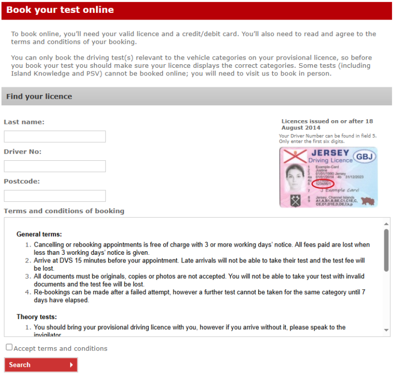 Car and Light Van Licence - Jersey Road Safety Hub